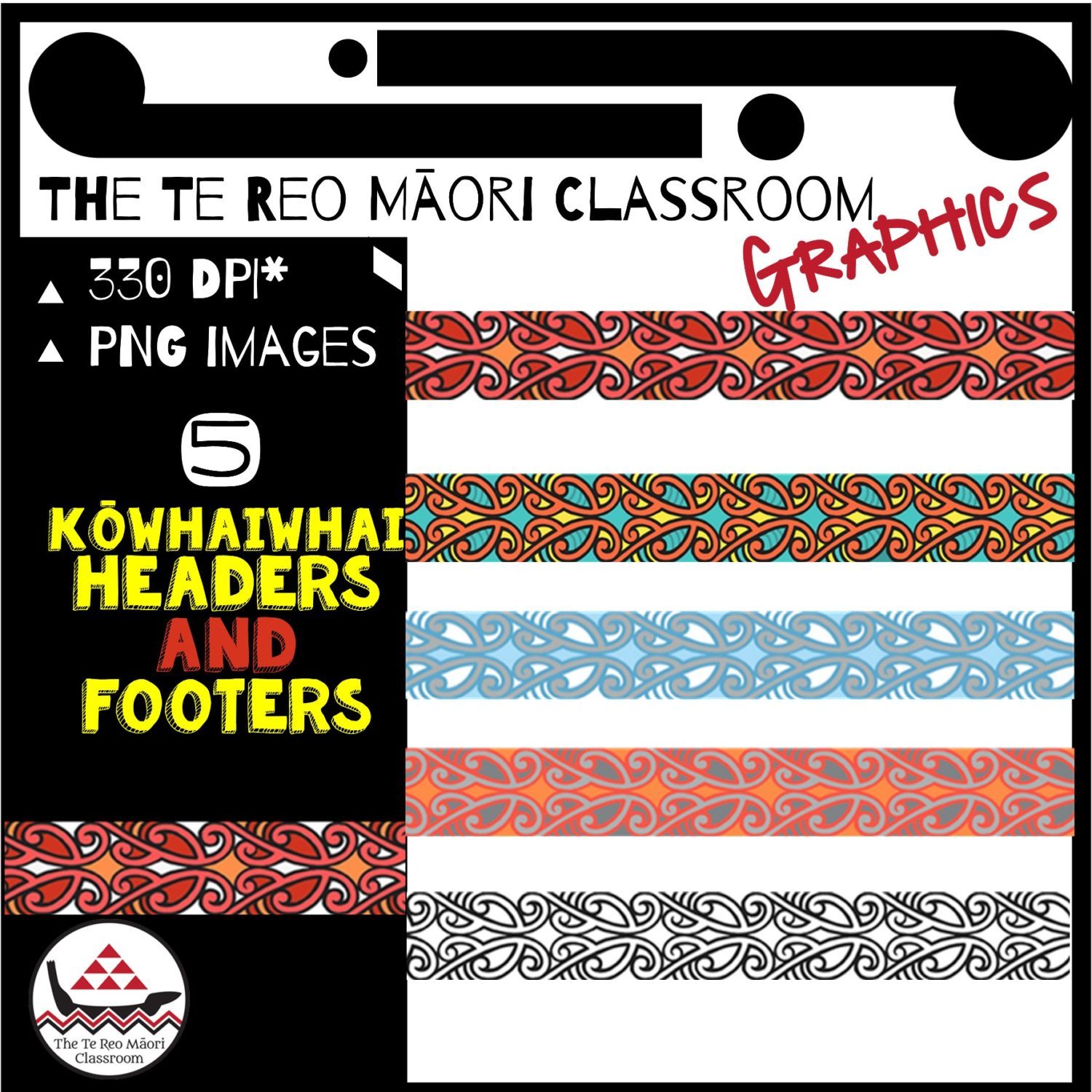 Tāniko Design Borders - The Te Reo Māori Classroom