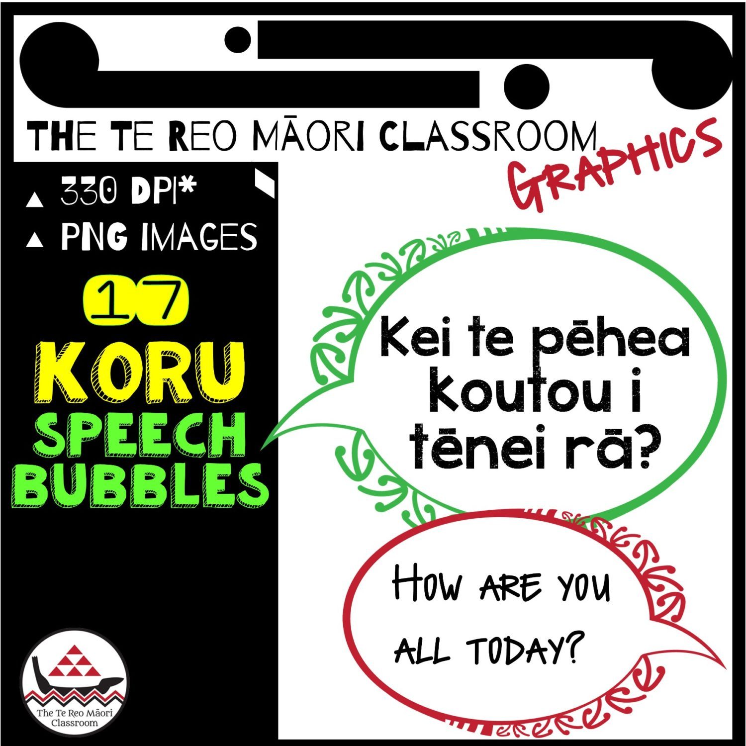 Kowhaiwhai Page Borders - The Te Reo Māori Classroom