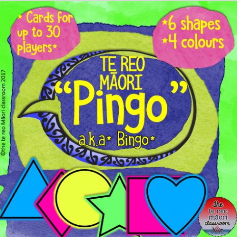Te Reo Māori Shape Bingo - The Te Reo Māori Classroom