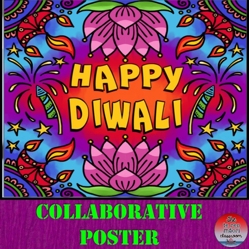 Diwali Collaborative Poster - The Te Reo Māori Classroom
