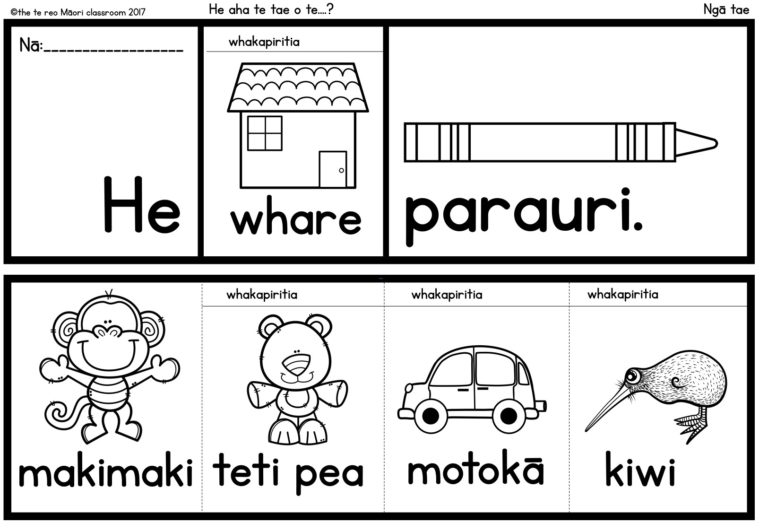 Te Reo at Home-Colour Flip Books - The Te Reo Māori Classroom