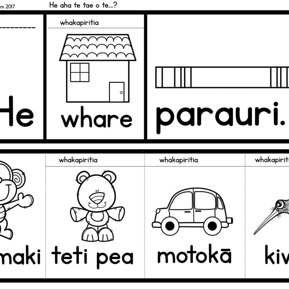 Te Reo at Home-Colour Flip Books - The Te Reo Māori Classroom