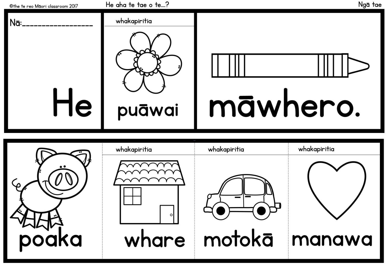 Te Reo at Home-Colour Flip Books - The Te Reo Māori Classroom