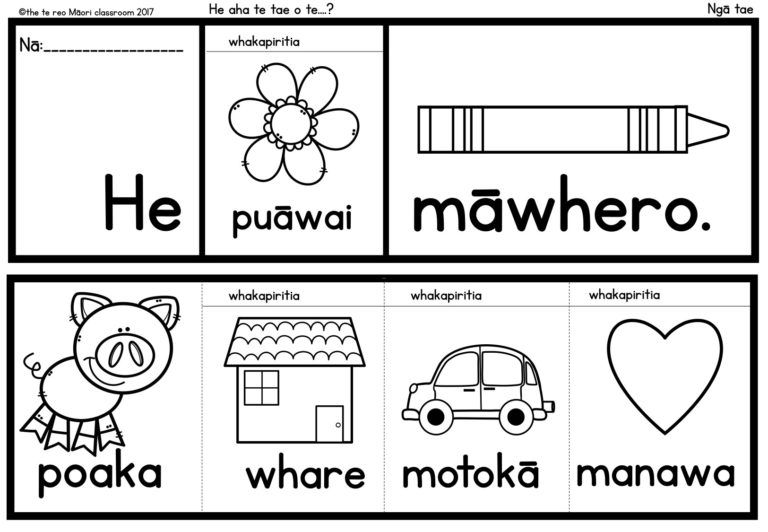 Te Reo at Home-Colour Flip Books - The Te Reo Māori Classroom