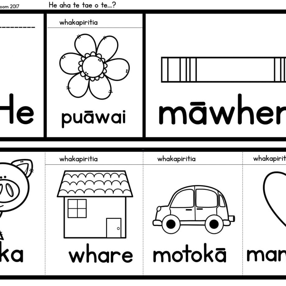 Te Reo at Home-Colour Flip Books - The Te Reo Māori Classroom