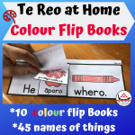 Te Reo at Home-Colour Flip Books - The Te Reo Māori Classroom