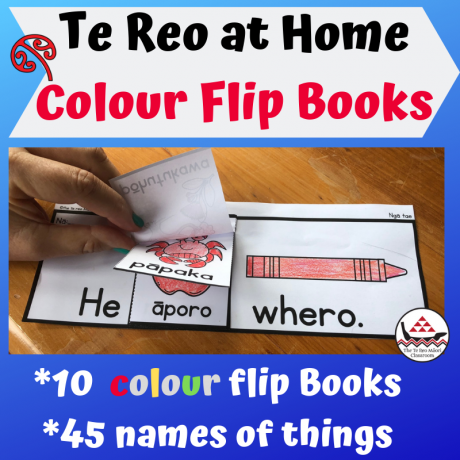Te Reo at Home-Colour Flip Books - The Te Reo Māori Classroom
