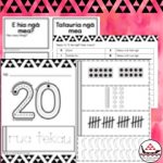 Te Reo Number Flip Book 1-20 - The Te Reo Māori Classroom