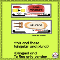 46 Te Reo CLASSROOM LABELS (with sentences) - The Te Reo Māori Classroom