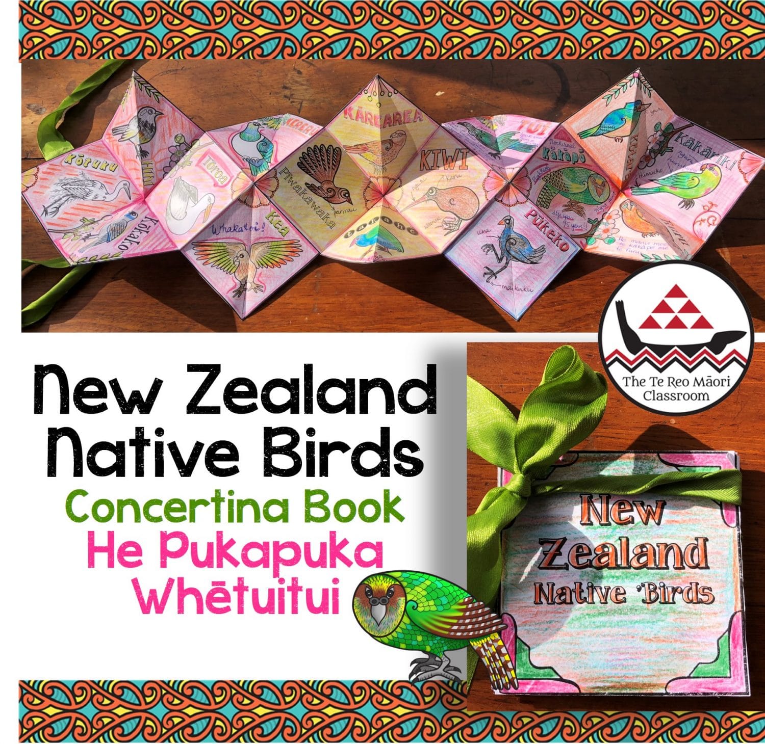 NZ Native Birds Concertina Book * He Pukapuka Whētuitui* - The Te Reo ...