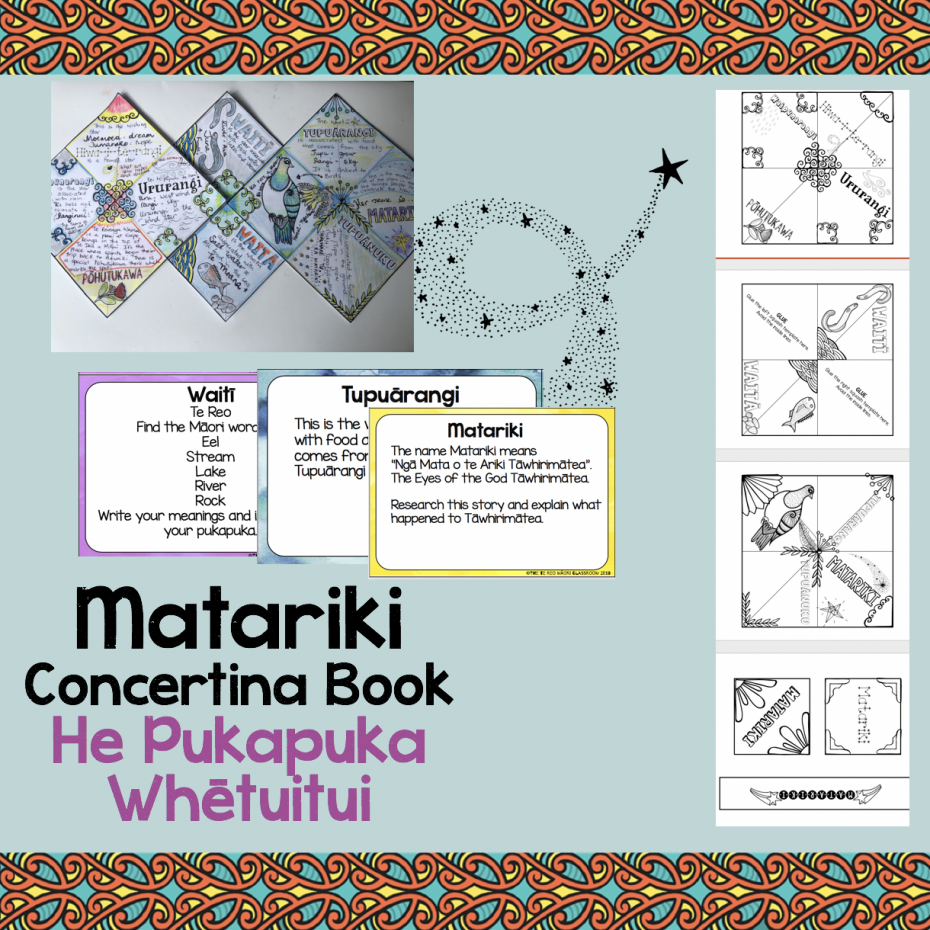 Matariki Concertina Book * He Pukapuka Whētuitui* - The Te Reo Māori ...