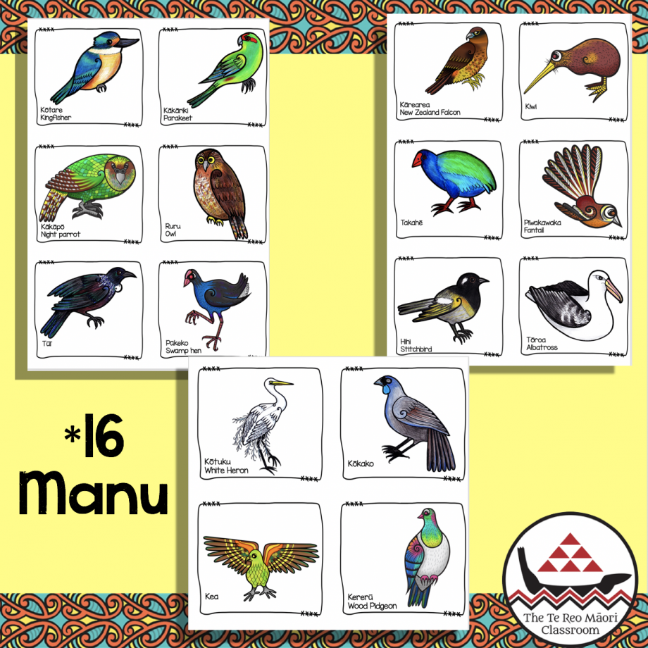 NZ Native Birds Concertina Book * He Pukapuka Whētuitui* - The Te Reo ...