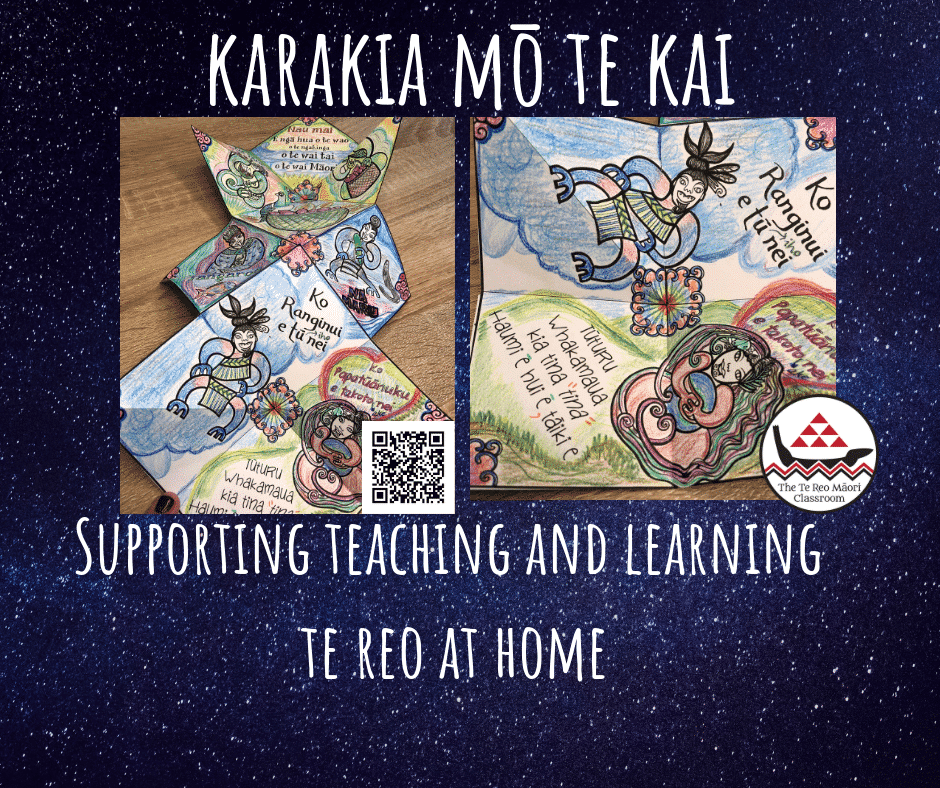 Karakia mō te Kai Concertina Book - The Te Reo Māori Classroom