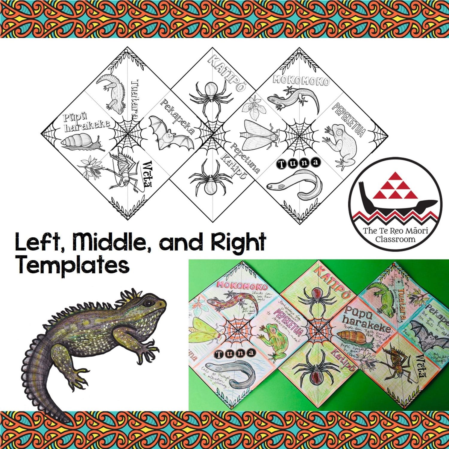 NZ Forest Creatures Concertina Book * He Pukapuka Whētuitui* - The Te ...