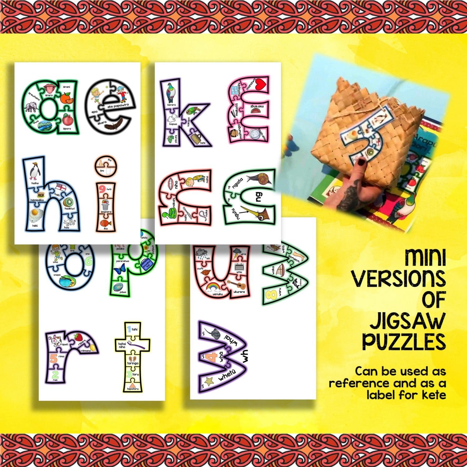 Te Arapū Māori ( Māori Alphabet) Jigsaw Puzzles - The Te Reo Māori ...