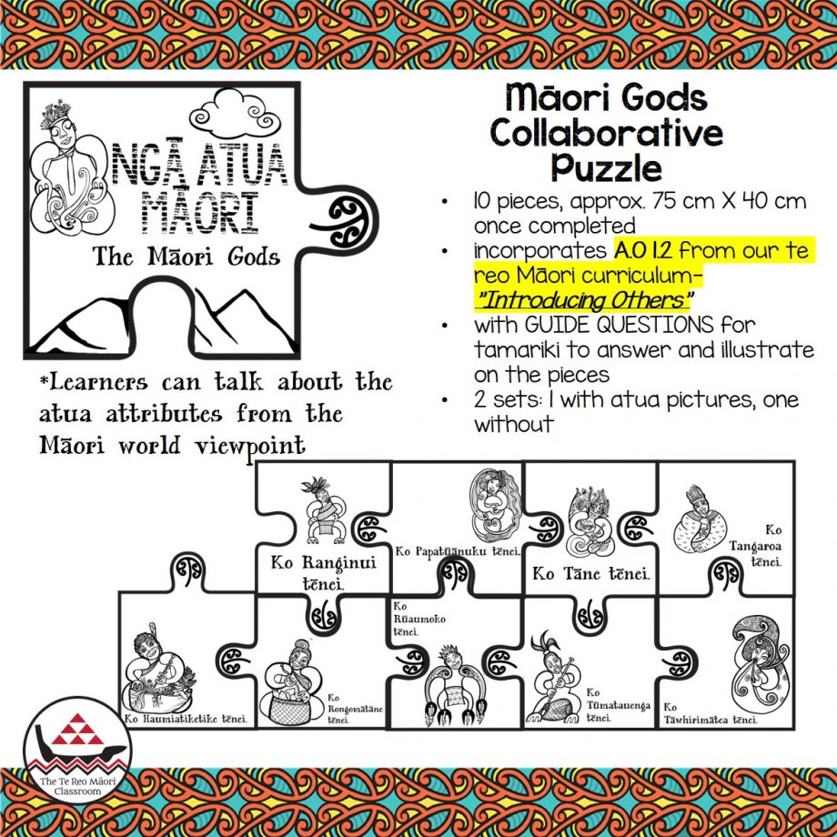 Māori Gods Resource Bundle - The Te Reo Māori Classroom