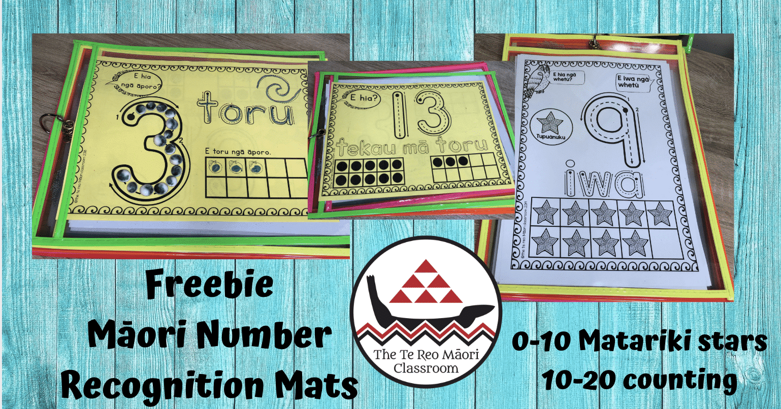 Maori Number Recognition Activity Mats - The Te Reo Māori Classroom