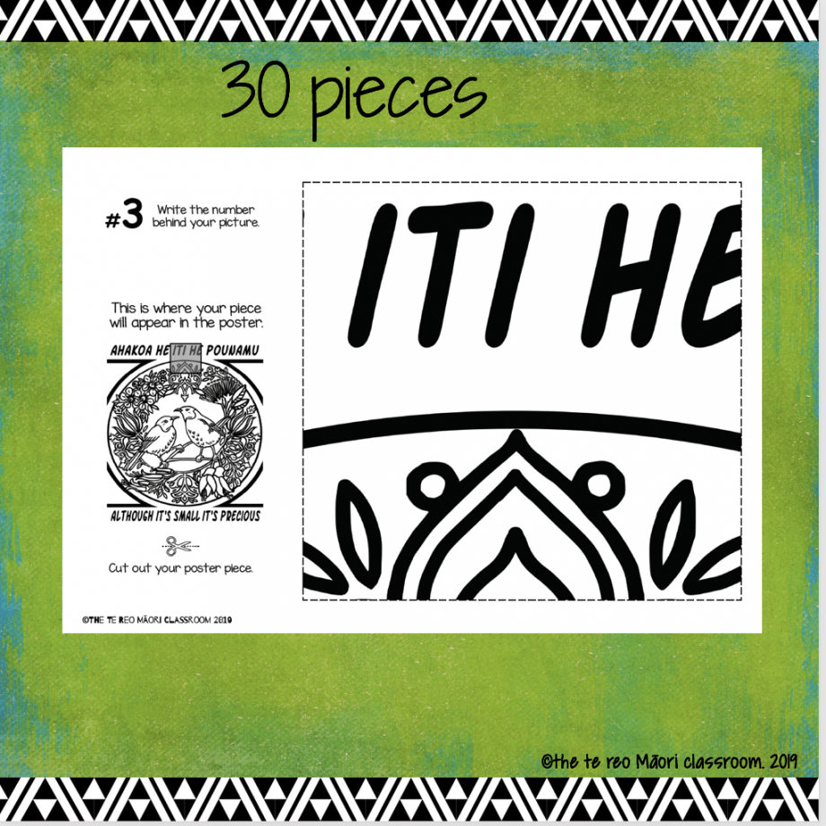 Whakatauki Collaborative Poster - Ahakoa He Iti He Pounamu - The Te Reo ...