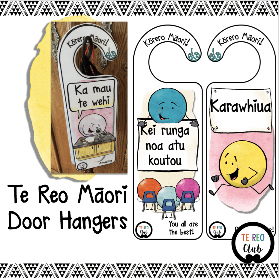 Te Reo Māori Door Hangers - The Te Reo Māori Classroom
