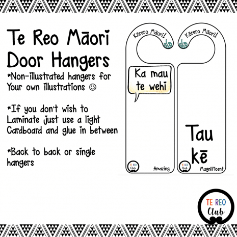 Te Reo Māori Door Hangers - The Te Reo Māori Classroom