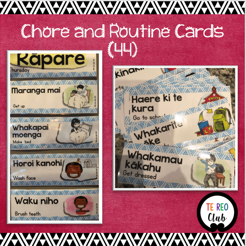 Te Reo Daily Routines and Chore Labels - The Te Reo Māori Classroom