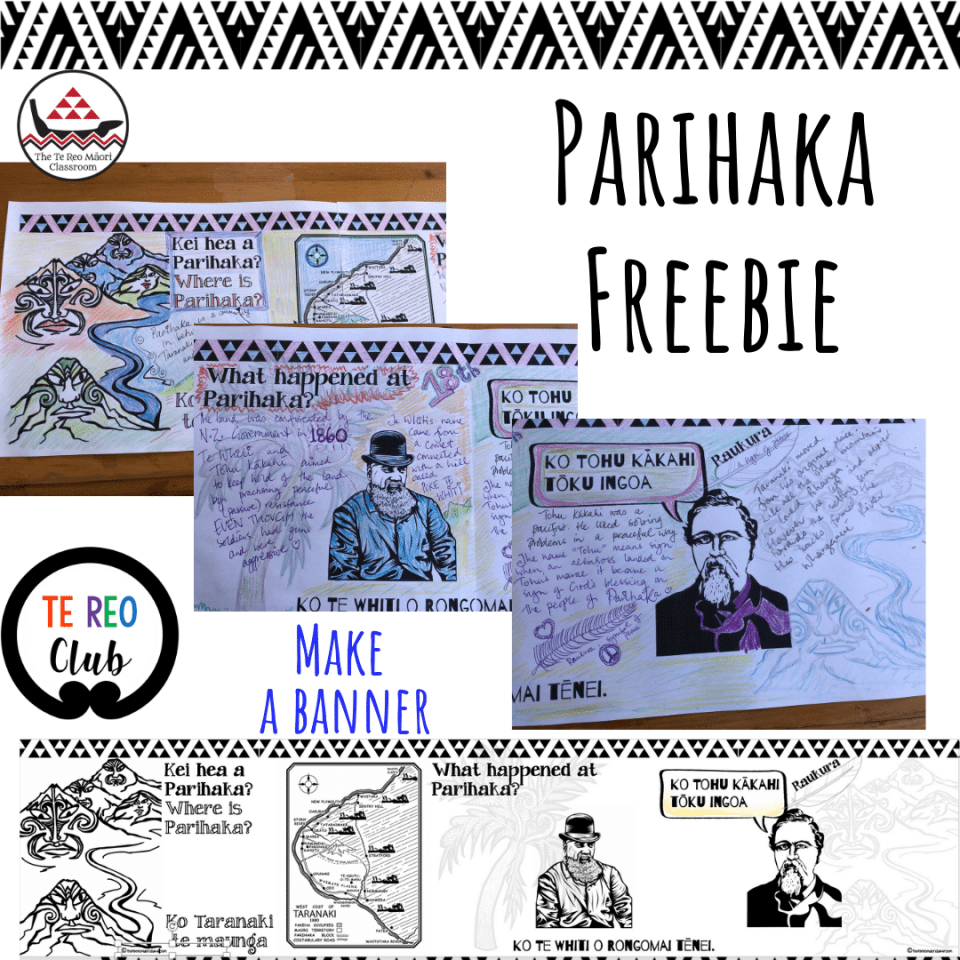 Parihaka Make a Banner (Freebie) - The Te Reo Māori Classroom