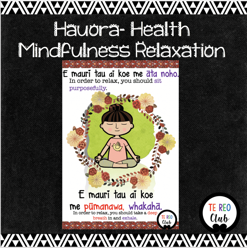 Hauora - Health Mindfulness Poster - The Te Reo Māori Classroom