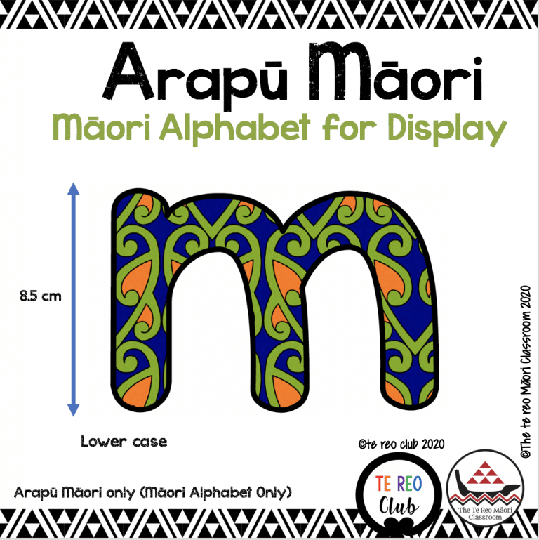 Arapū Māori- Māori Alphabet For Displays-BUNDLE - The Te Reo Māori ...