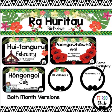 Koru Rectangular Frames-Design Your Own - The Te Reo Māori Classroom