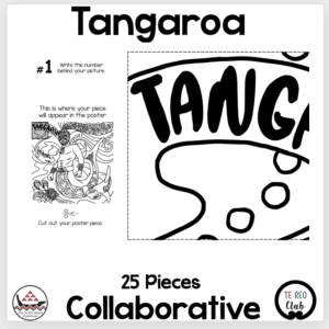 Tangaroa-Atua of the Sea Collaborative Poster - The Te Reo Māori Classroom