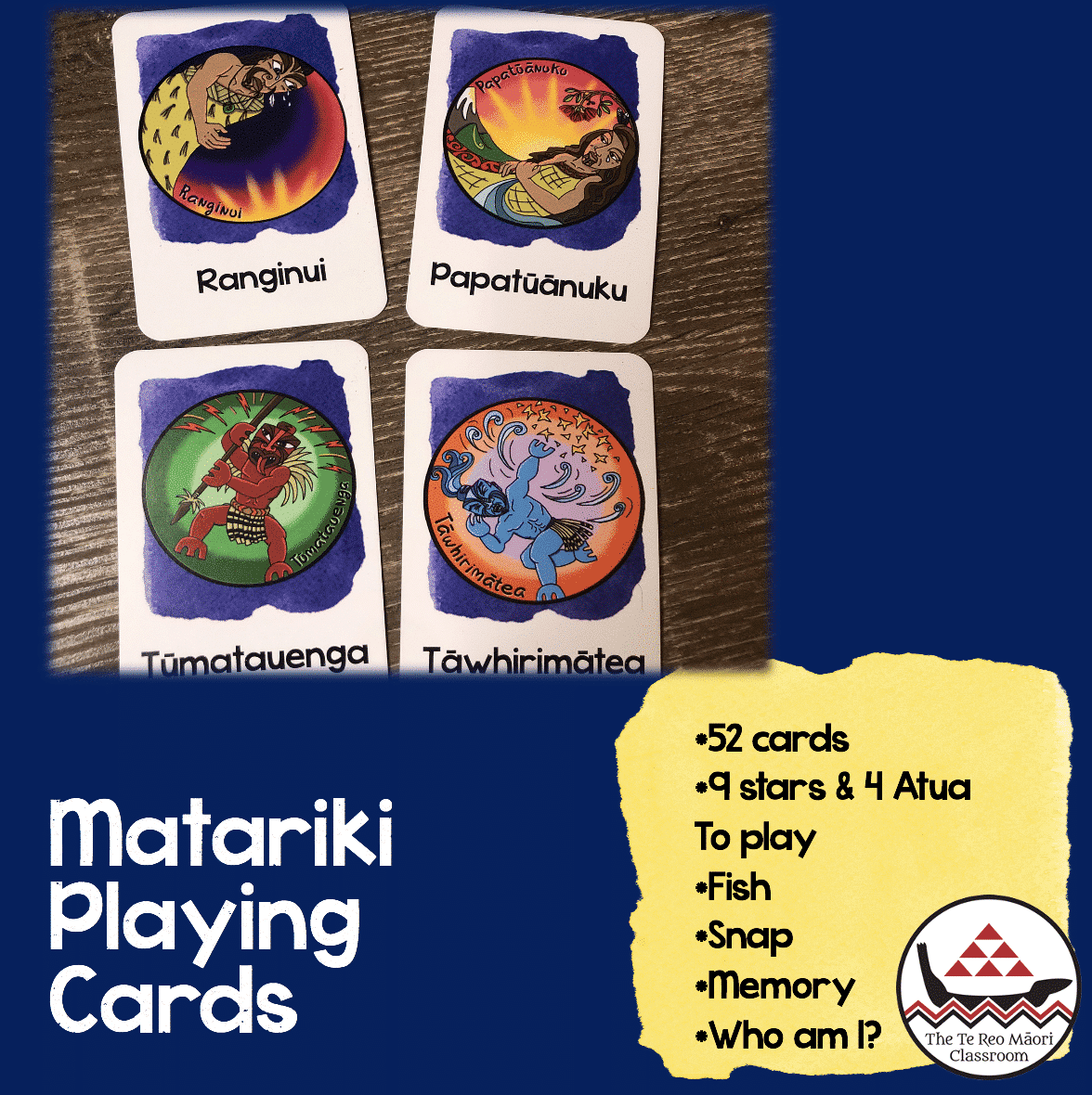 Te Reo Māori Playing Cards: Matariki - The Te Reo Māori Classroom