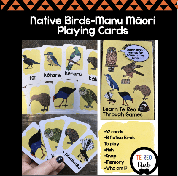 Te Reo Māori Card Games: Manu Māori-Native Birds - The Te Reo Māori ...