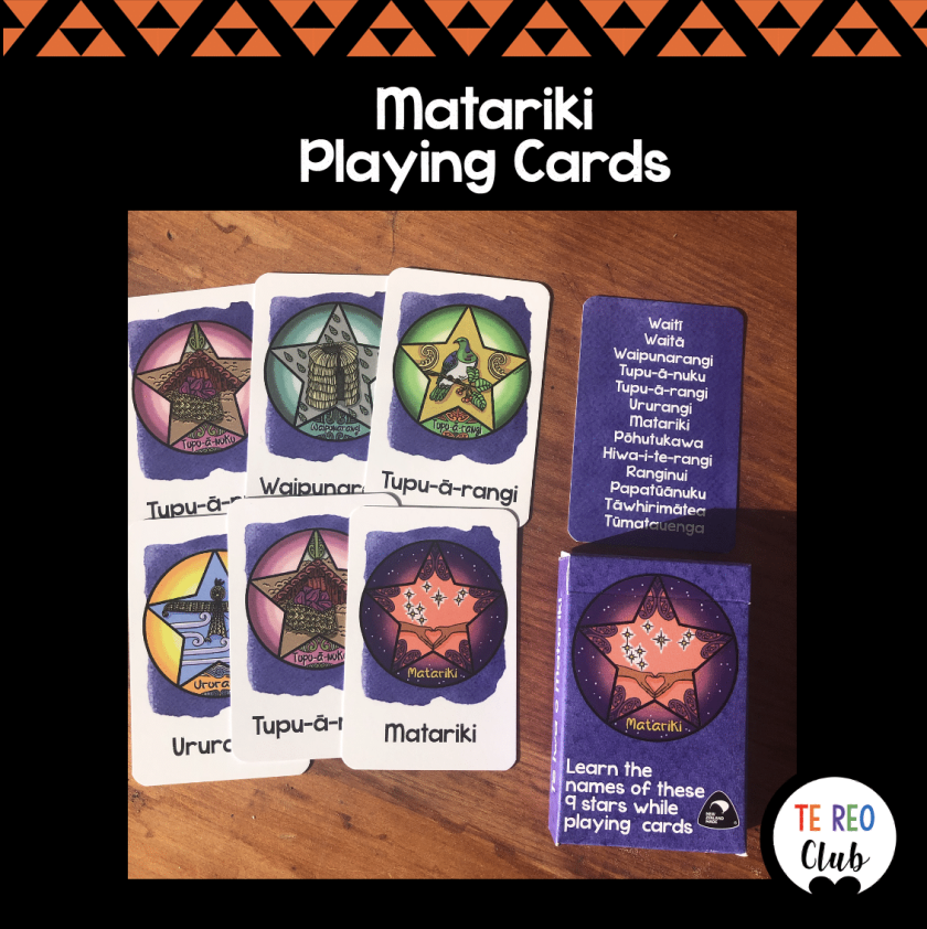 Te Reo Māori Playing Cards: Matariki - The Te Reo Māori Classroom