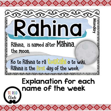 Ngā Rā o te Wiki- Days of the Week Interactive Display - The Te Reo ...